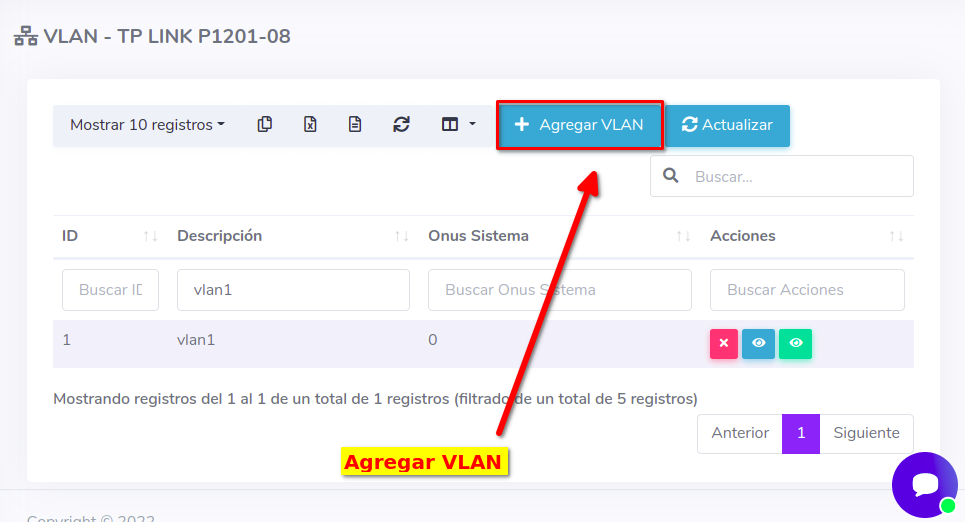 Crear VLAN en la OLT TP-Link - adminolt.com